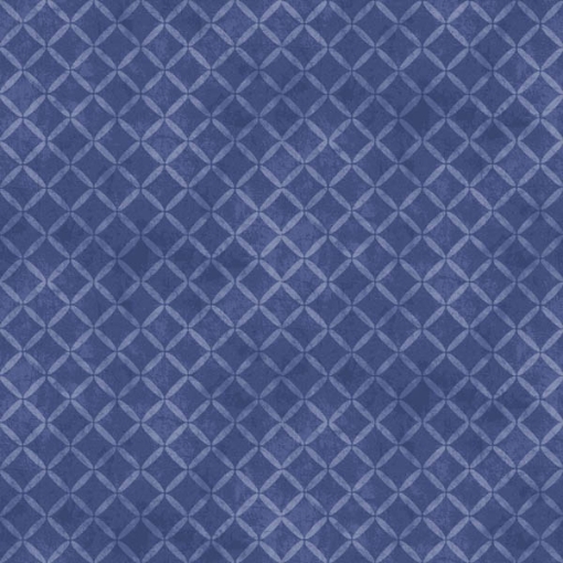Geometric "Stitches" Create a Pleasing Blue Fabric.