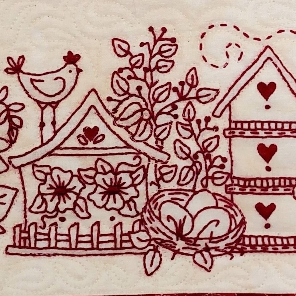 Birdhouse Garden - Machine Embroidery Pattern - Shipped