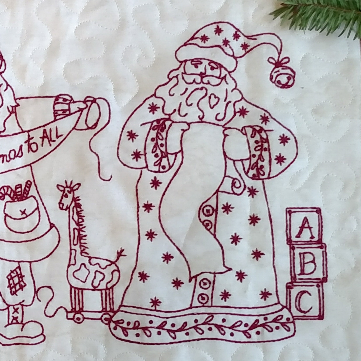 Santa Portrait Trio - Hand Embroidery Pattern - Shipped