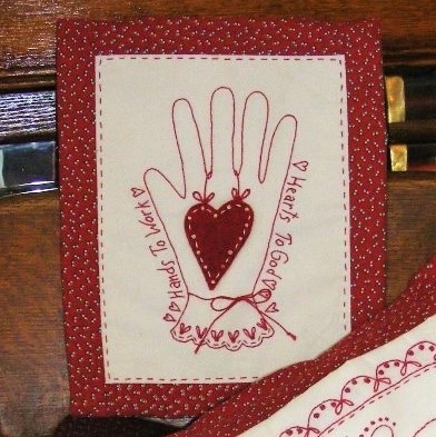 A Heart for an Old Friend - Hand Embroidery Complete Kit