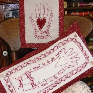 Unique and Creative RedWork Designs, RedWork Patterns and Embroidery Kits