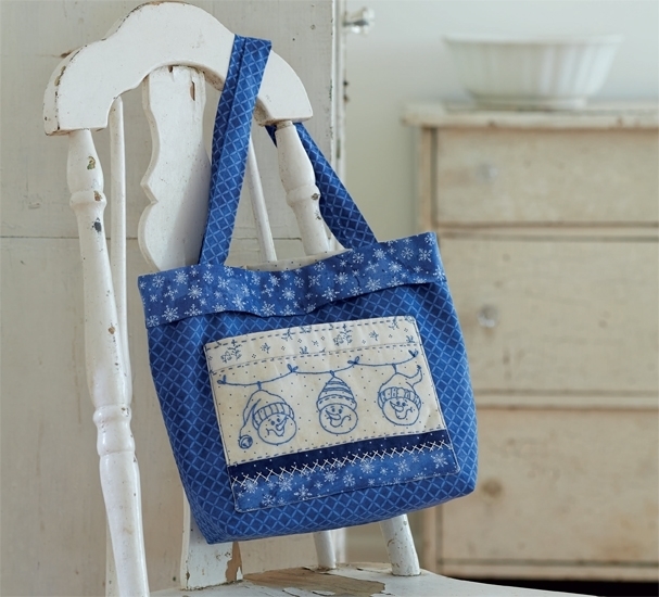 Whimsical Hand Embroidered Snowmen Designs to Mix and Match.