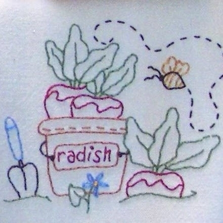 Fresh Picked Tea Towels - Hand Embroidery Download