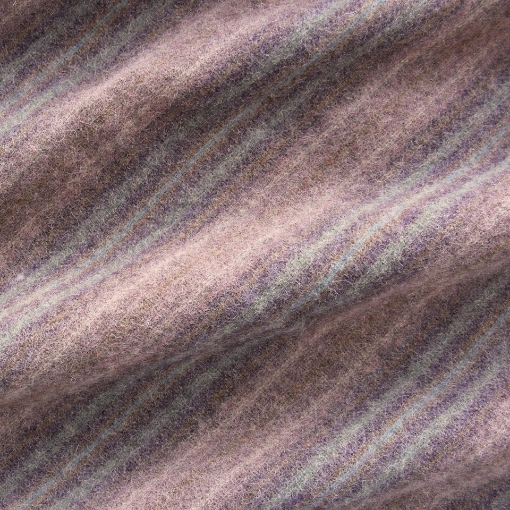 Delicious Wool stripe in shades of raspberry, purple,blue.