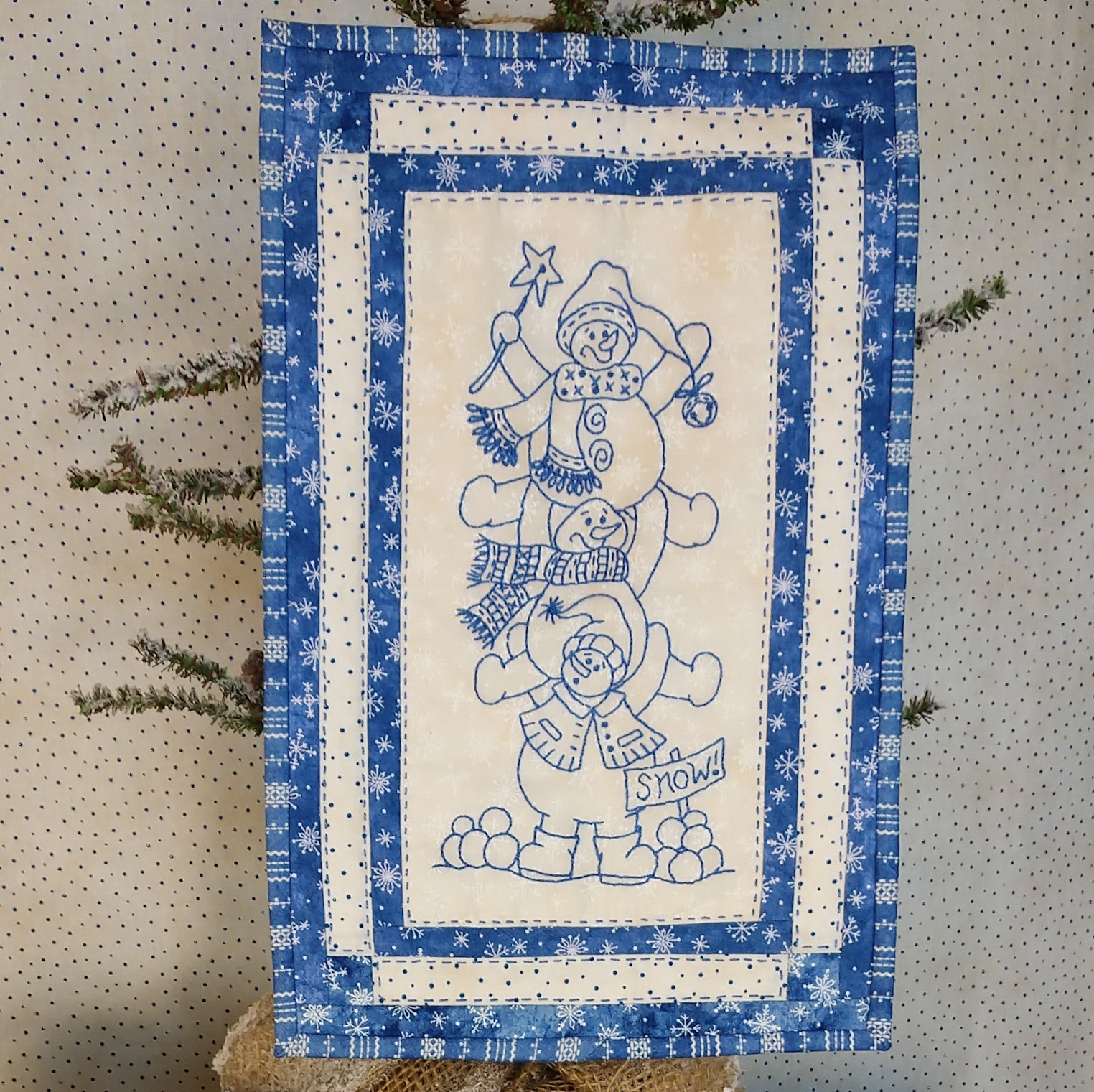 Snowball Fight - Machine Embroidery Pattern - Download