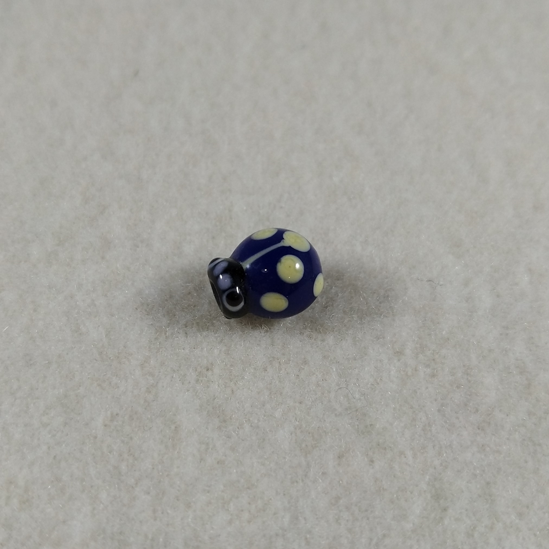 Small Glass Ladybug Beads