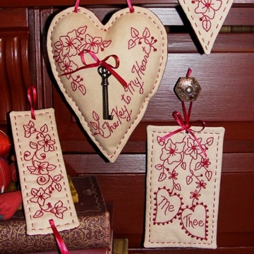 Unique and Creative RedWork Designs, RedWork Patterns and Embroidery Kits