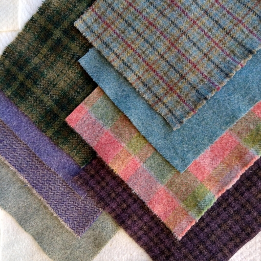 8" Squares of our Latest 100% Pre-Felted Wool