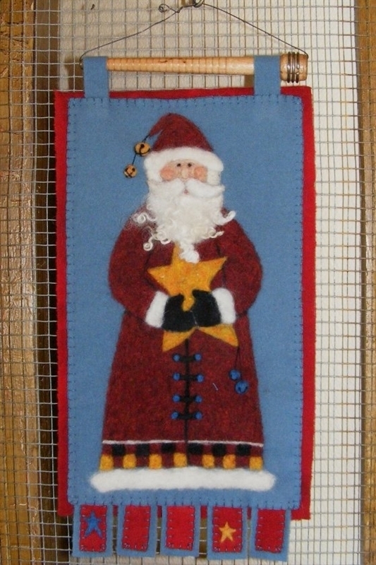 Folk-Art Santa Wall Hanging
