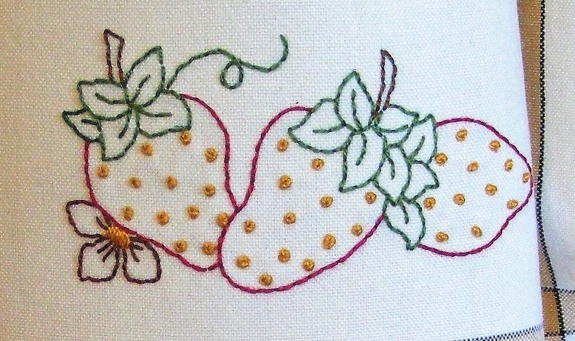Strawberry Hand Embroidery Pattern