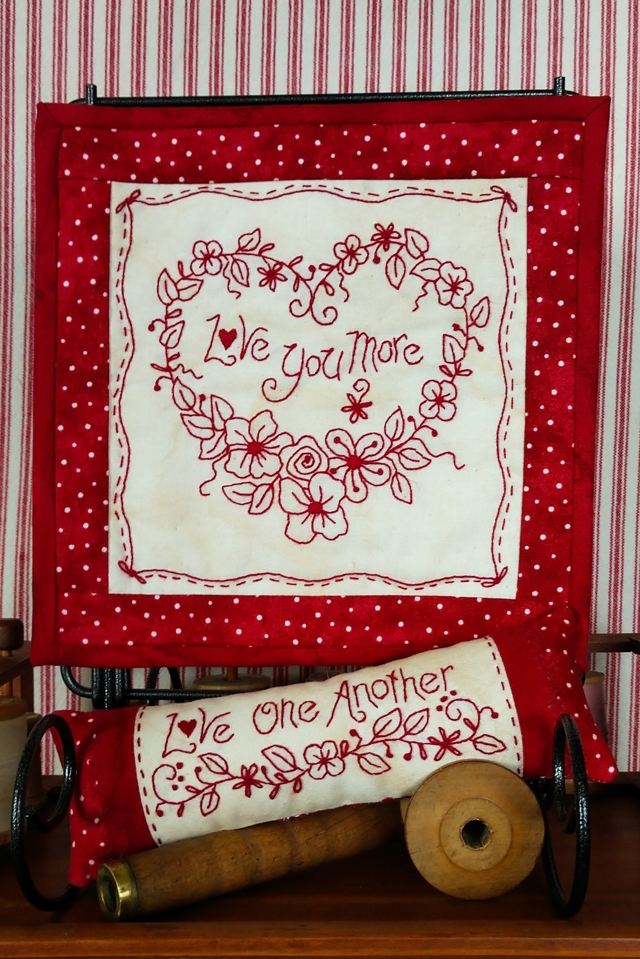 Love You More - Machine Embroidery Pattern - Download