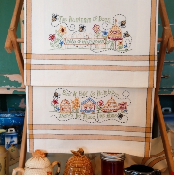 Tea Towel Embroidery Designs and Patterns