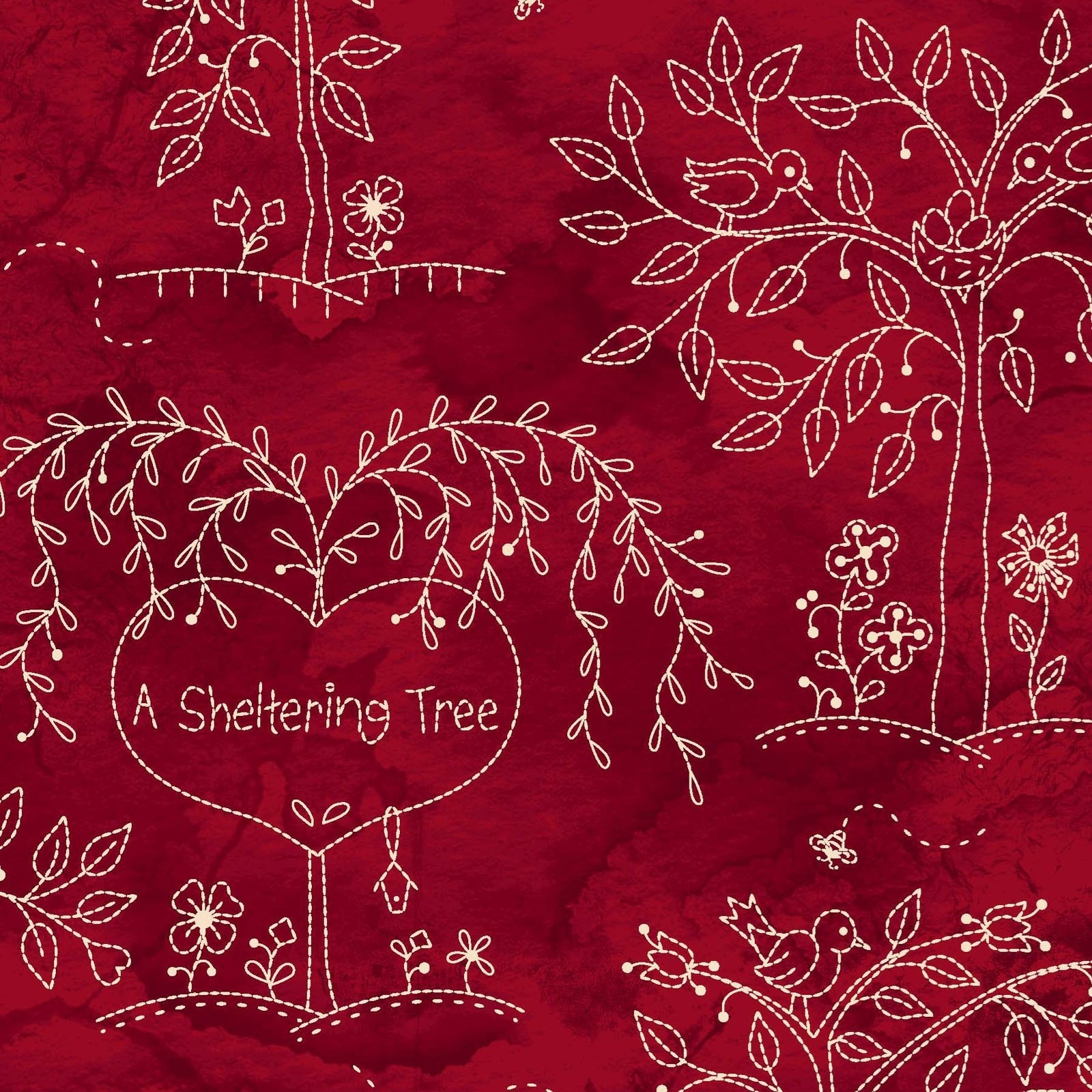 A collection of 'Sheltering Trees' with a Stitched appearance printed ...