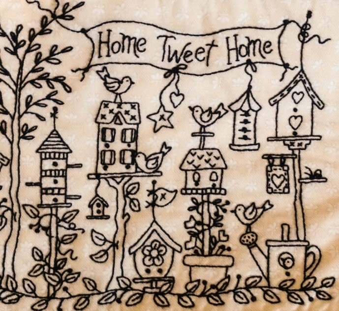 Home Tweet Home - Hand Embroidery Complete Kit