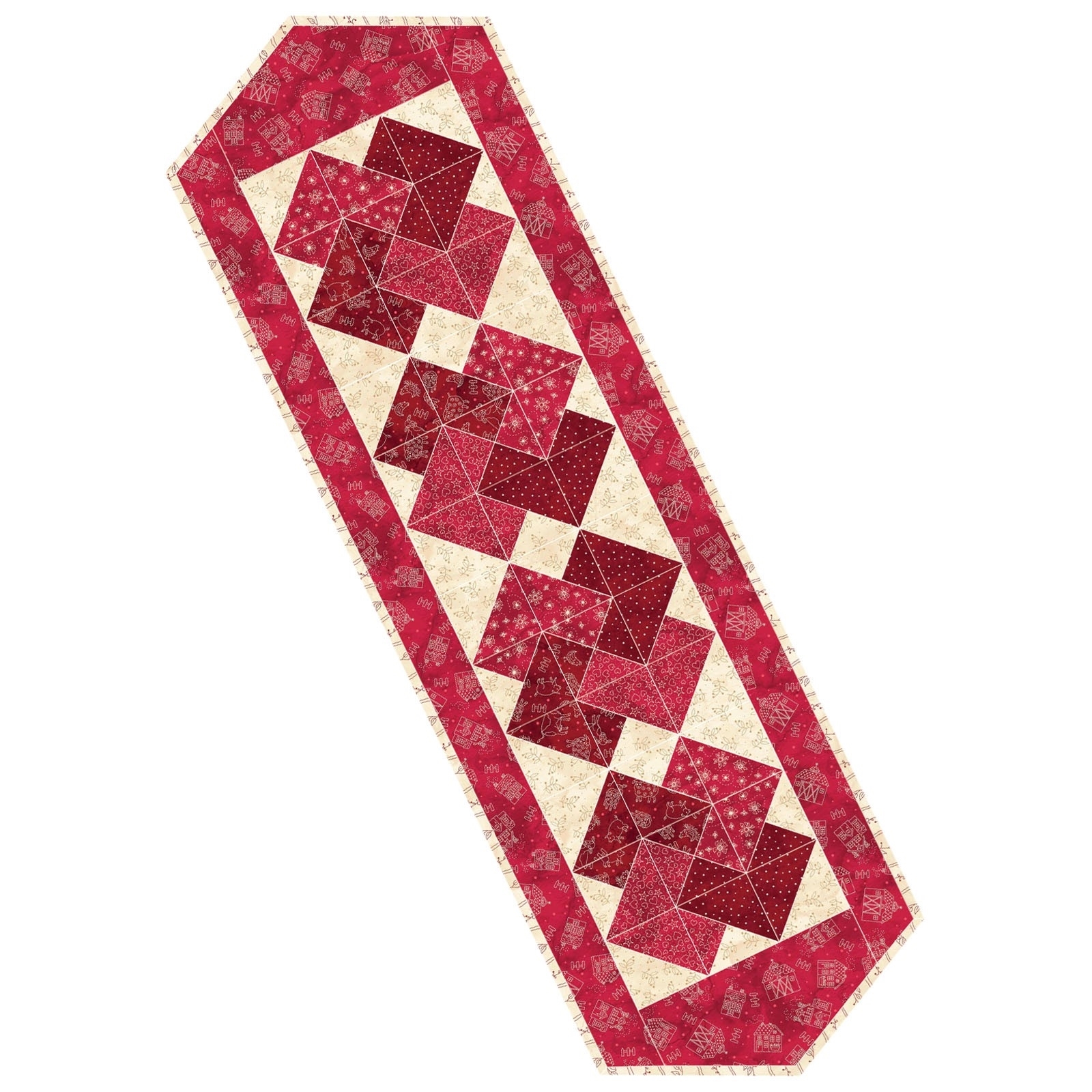 Complete Pod Kit to Create a Card Trick Red and Cream Table Runner ...