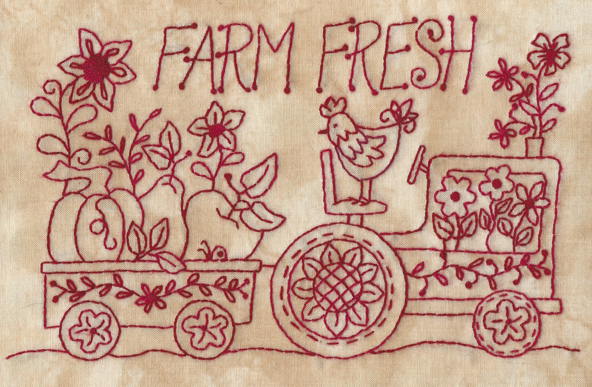 Homestead Farm - Hand Embroidery Pattern - Shipped