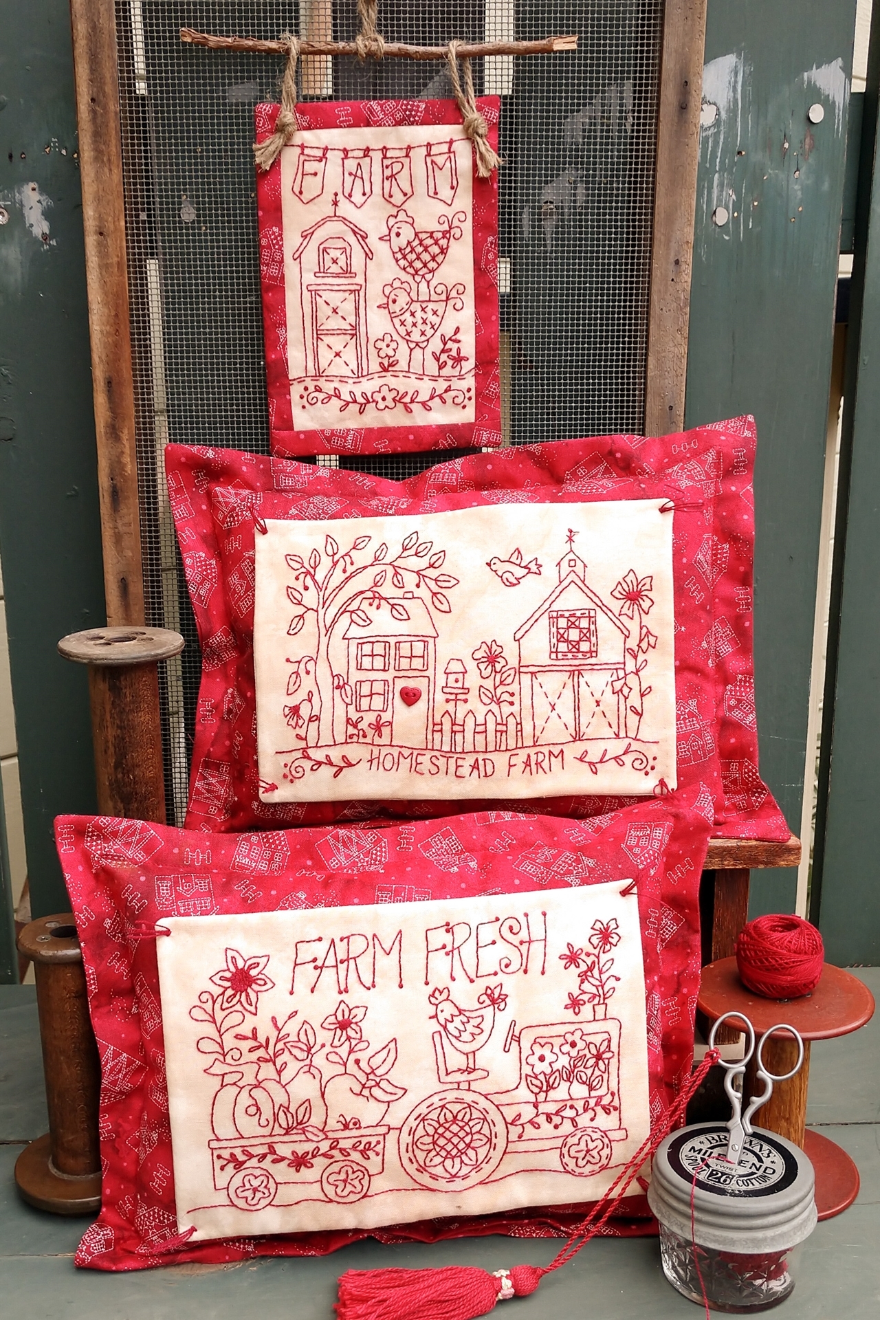 Homestead Farm - Hand Embroidery Pattern - Shipped