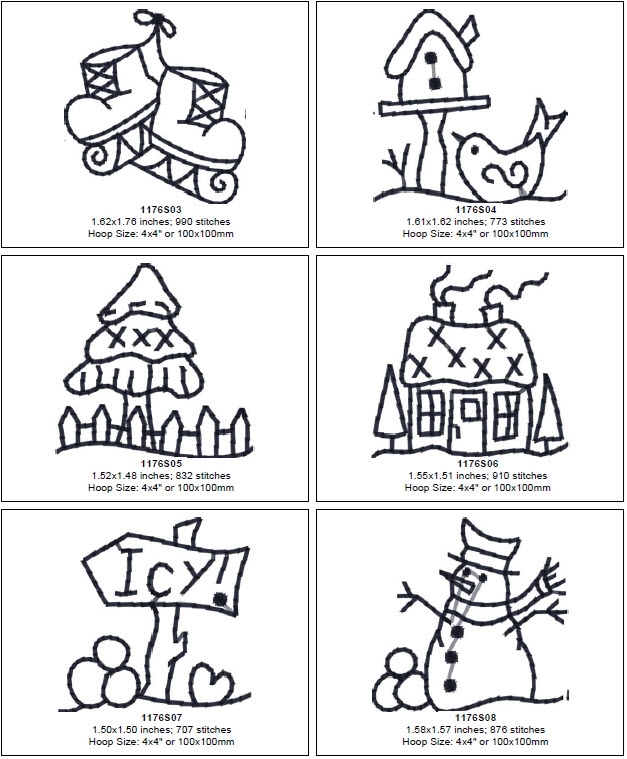 Frolicking Roly-Poly Snowmen Quilt - Machine Embroidery Pattern - Shipped