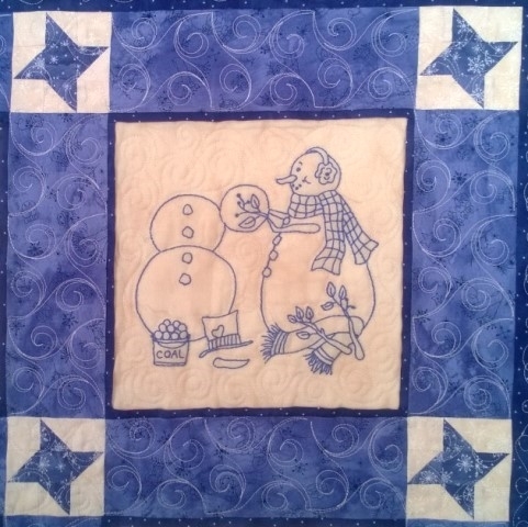 Snow Much Fun Quilt - Hand Embroidery Pattern - Shipped