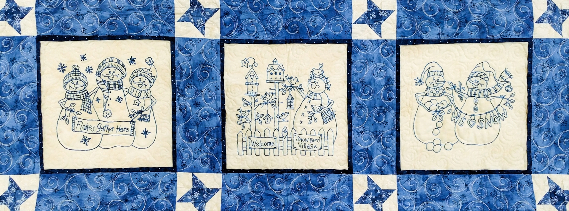 Snow Much Fun Quilt - Machine Embroidery Pattern - Download