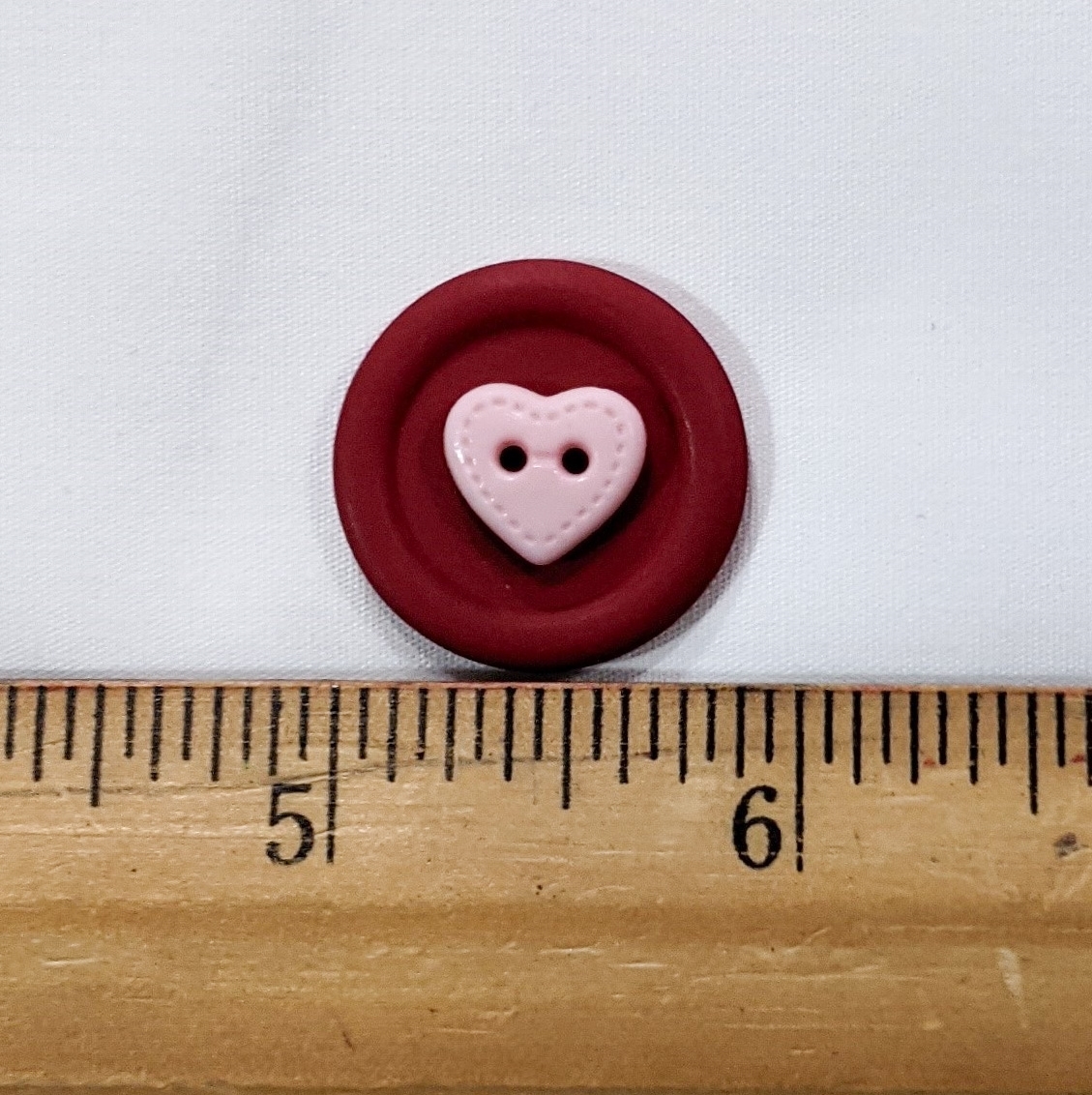 Red 4 Hole Buttons