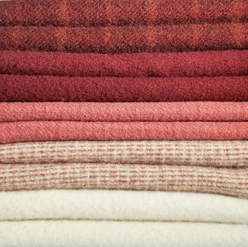5 "Romantic" Wool Shades that will warm your Heart! Five (5) Fat 1/8th ...