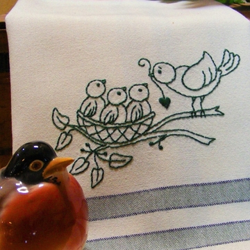 Tea Towel Embroidery Designs and Patterns