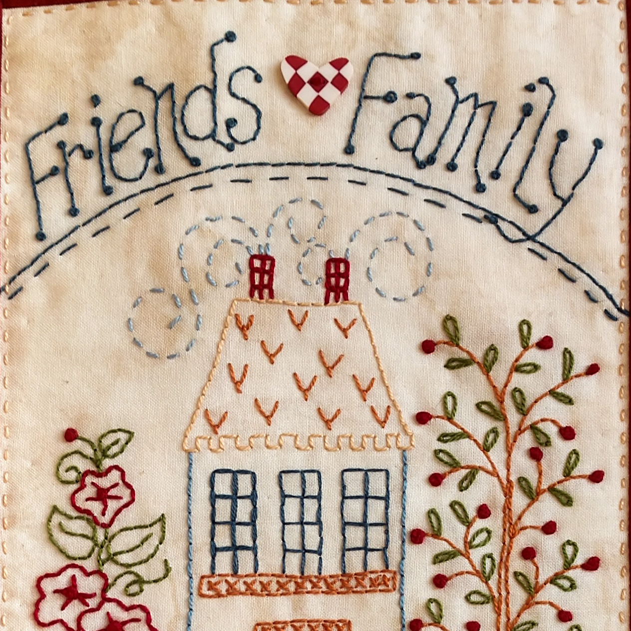 Friends & Family Welcome - Hand Embroidery Pattern - Download