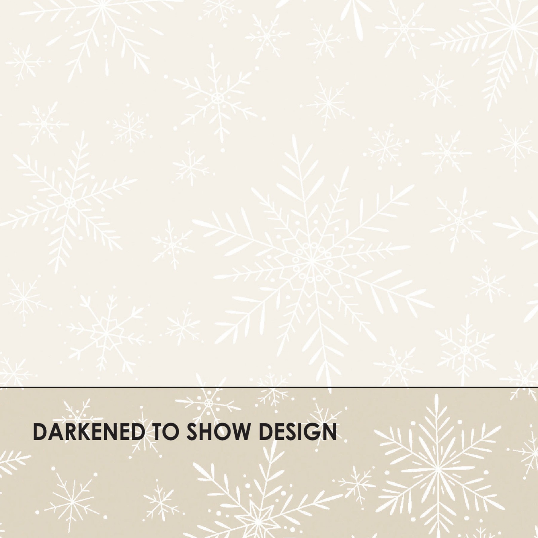 White Snowflakes in a large size on cream background is perfect for ...