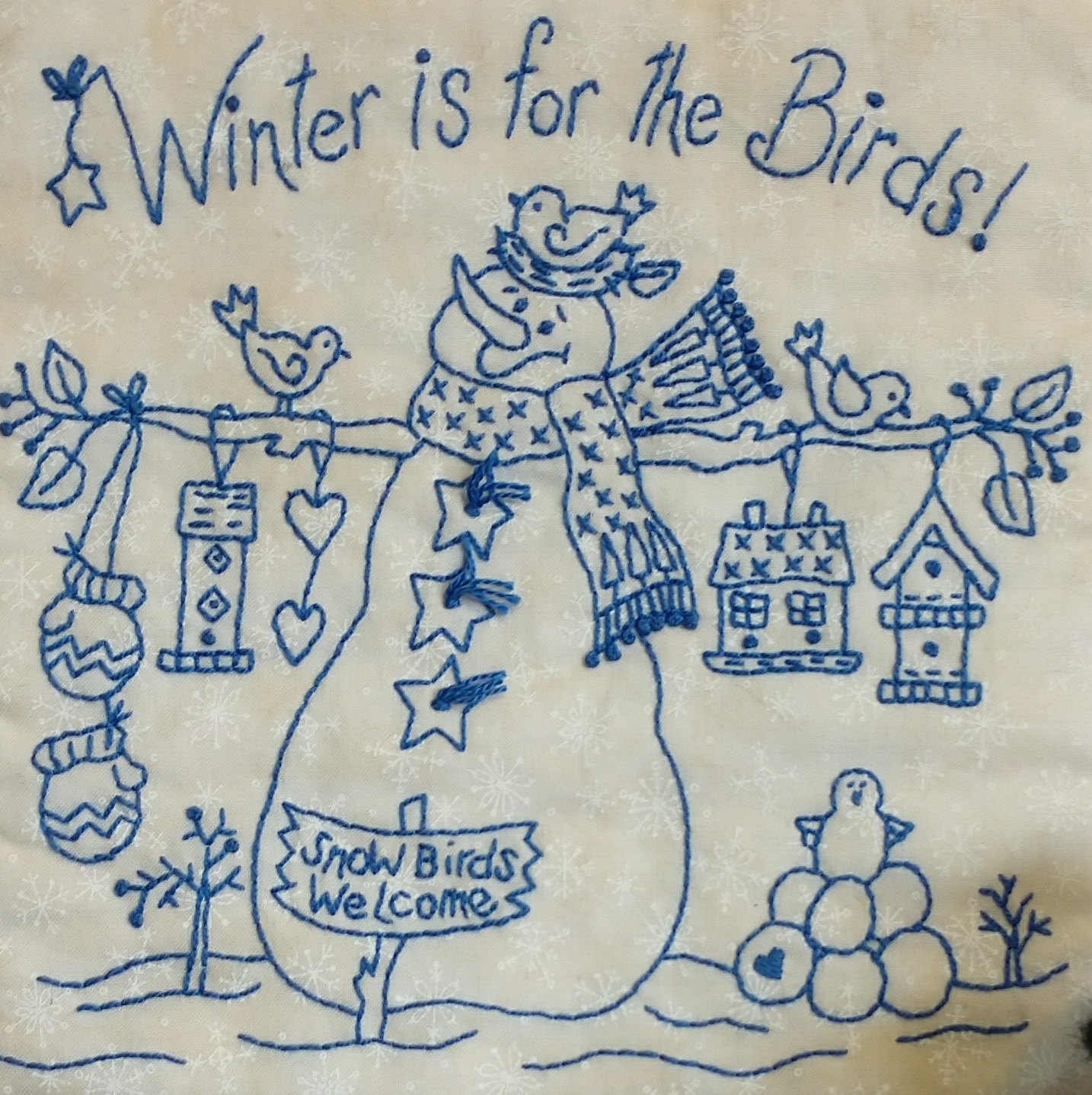 Winter is for the Birds - Machine Embroidery Pattern - Download