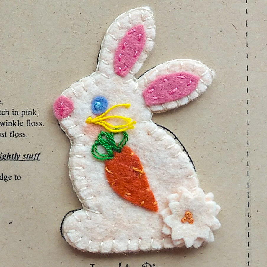 Spring Trio - Wool Applique Pattern - Shipped
