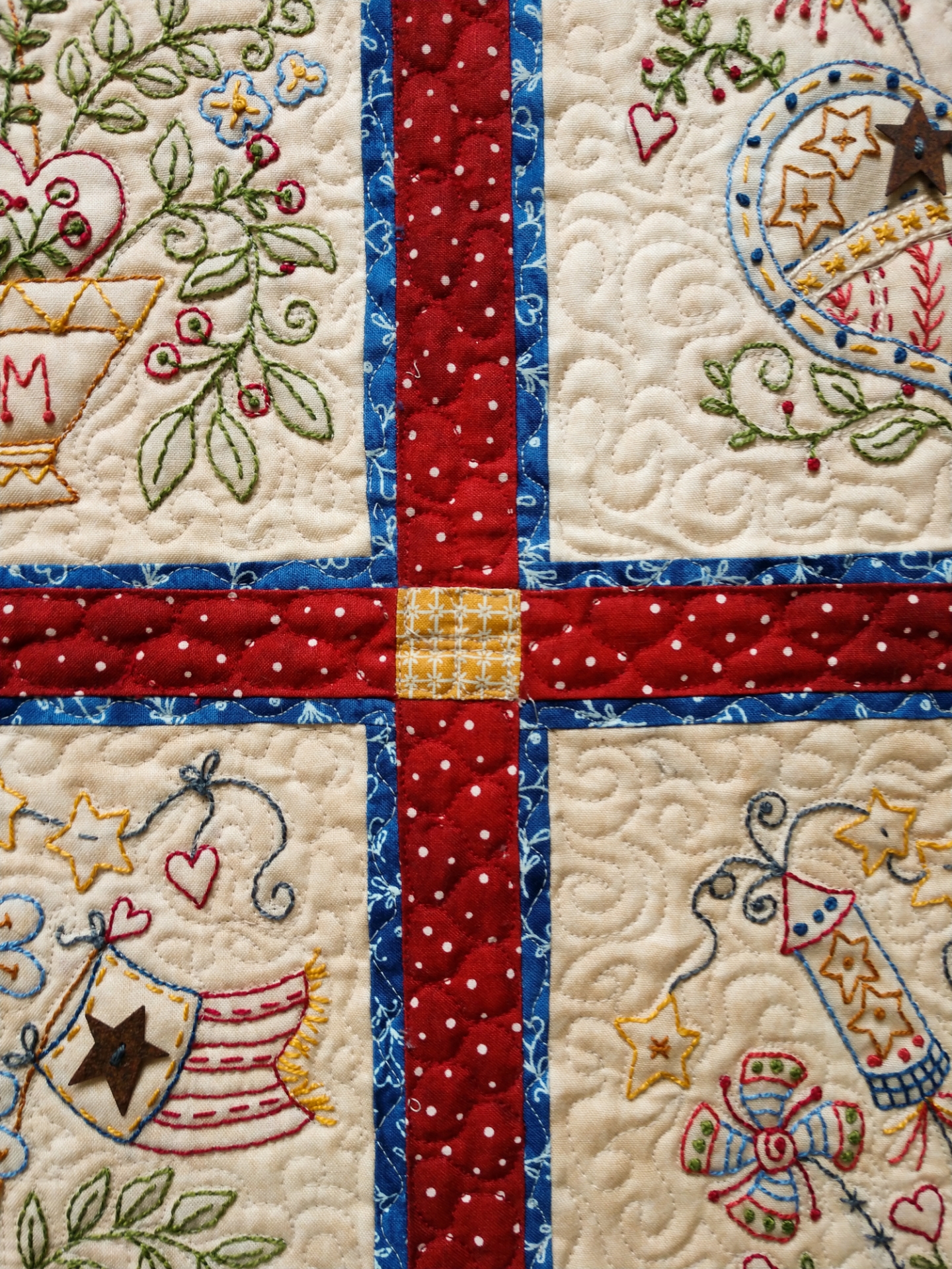 Celebrate Americana Quilt - Hand Embroidery Pattern - Download
