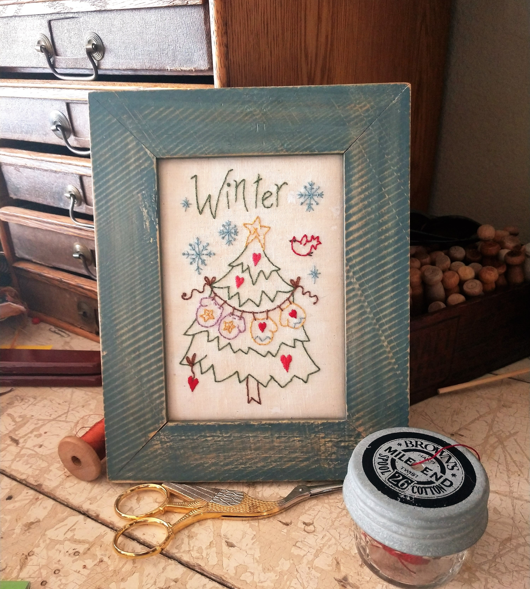 Celebrate the Seasons - Hand Embroidery Pattern - Shipped