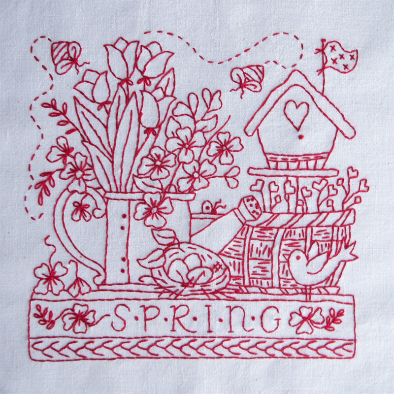 Four Seasons in the Garden - Machine Embroidery Pattern - Shipped