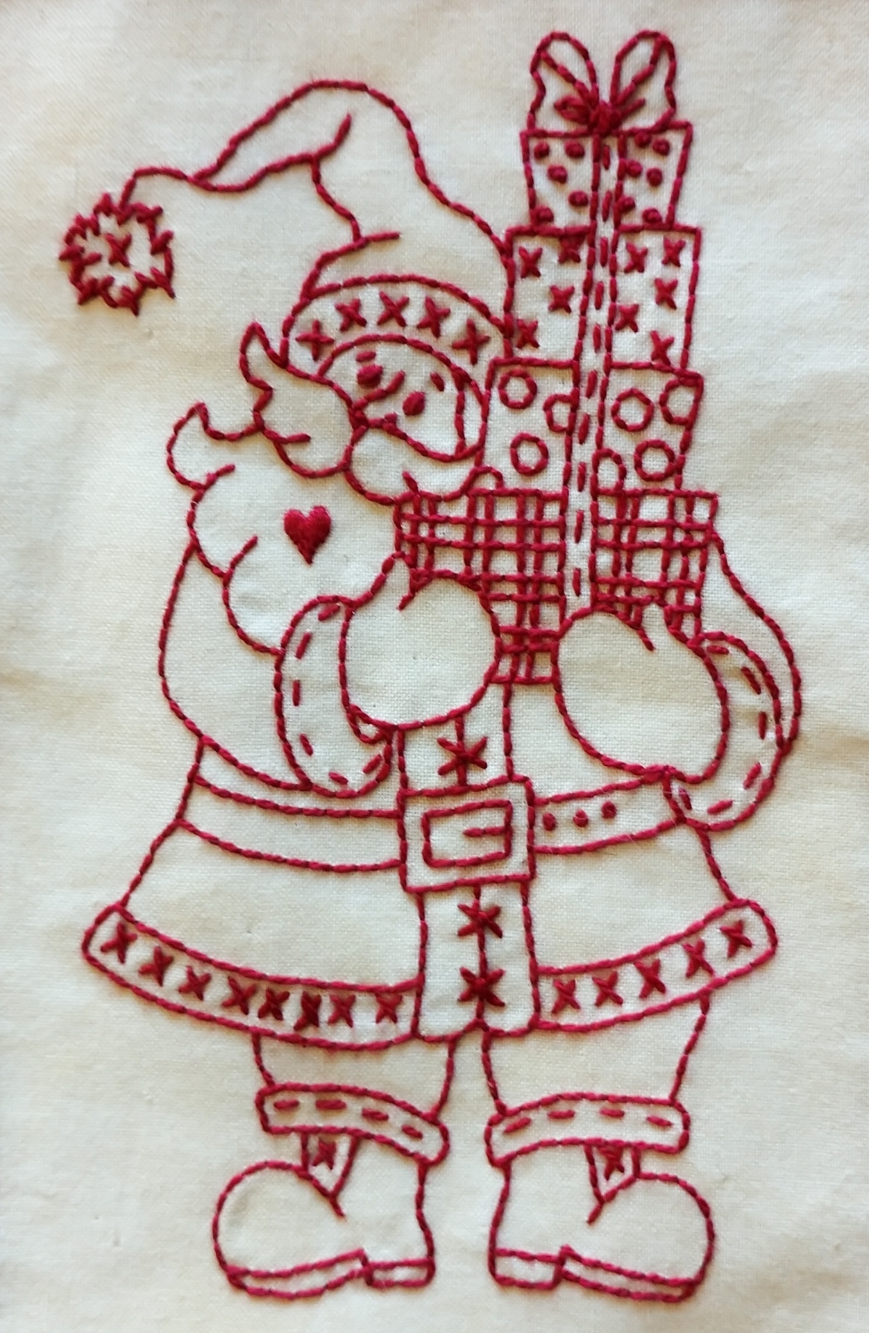 Santa's Christmas Gifts - Machine Embroidery Pattern - Download