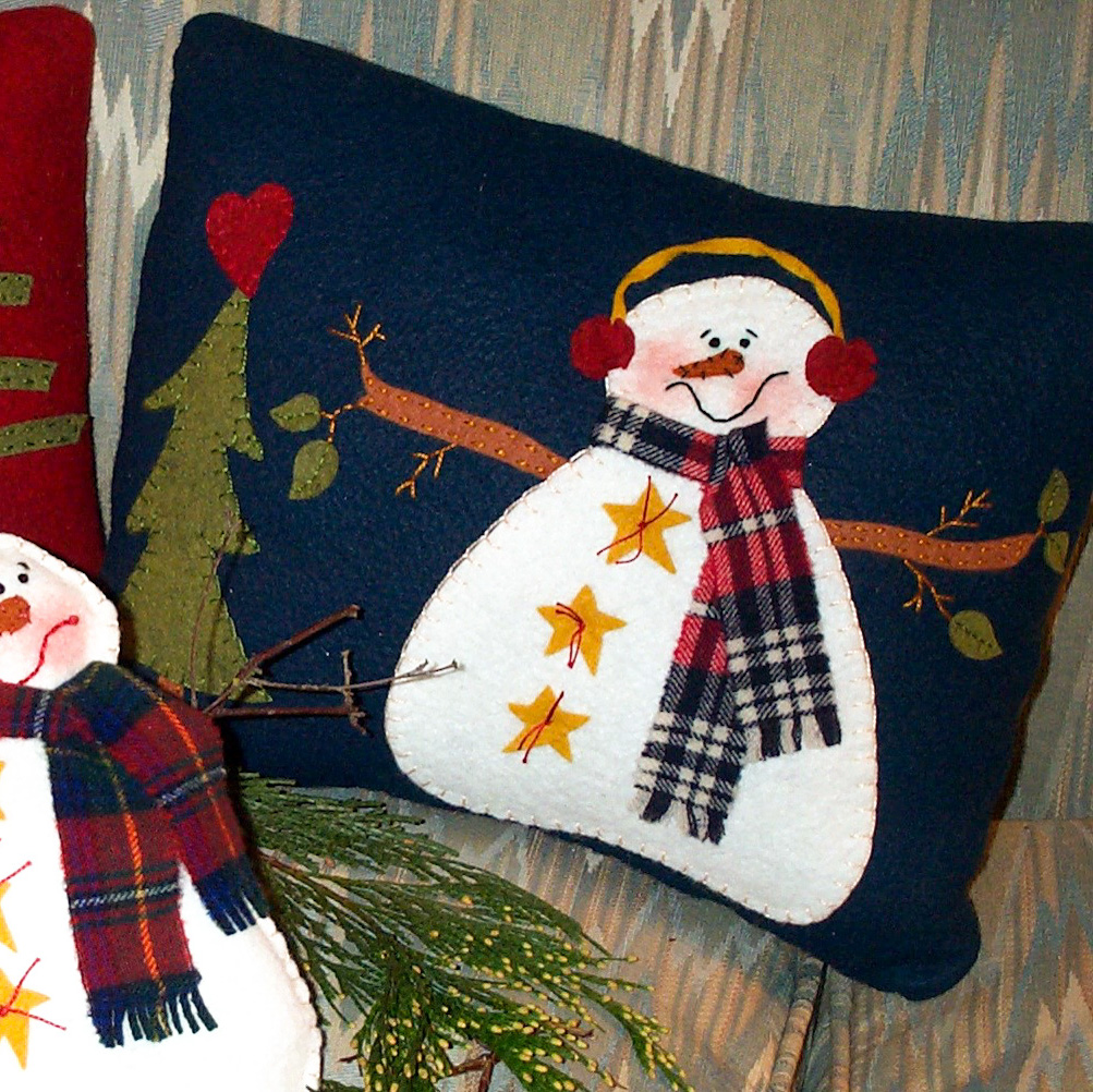 Winter Buddies - Wool Applique Pattern - Shipped