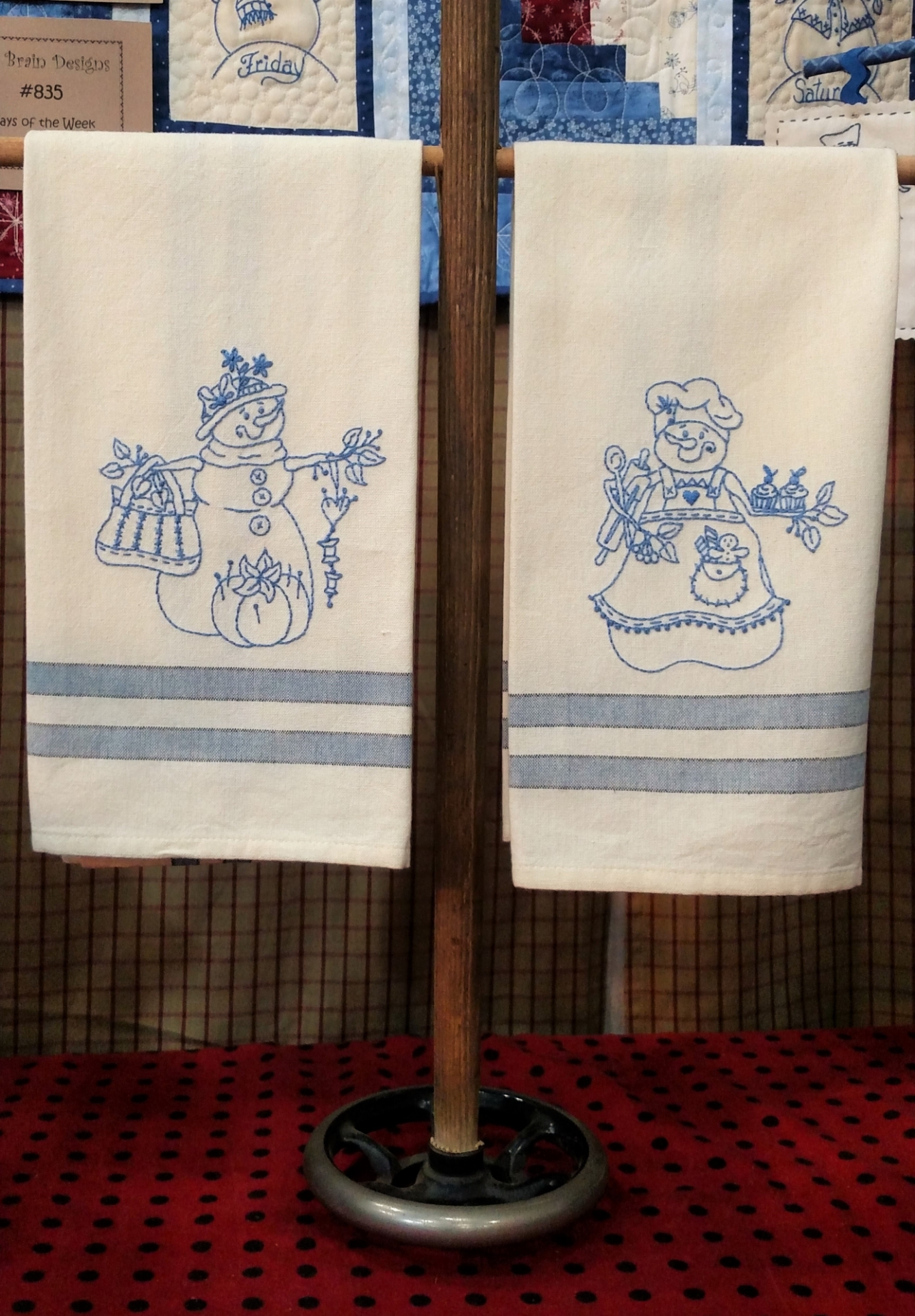 Snow Ladies - Machine Embroidery Pattern - Shipped