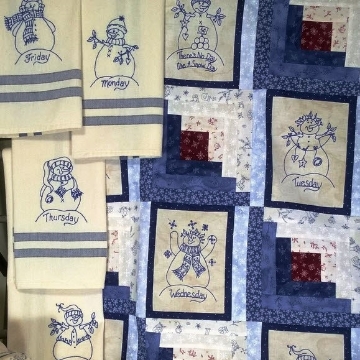 Snowmen & Winter Embroidery Patterns