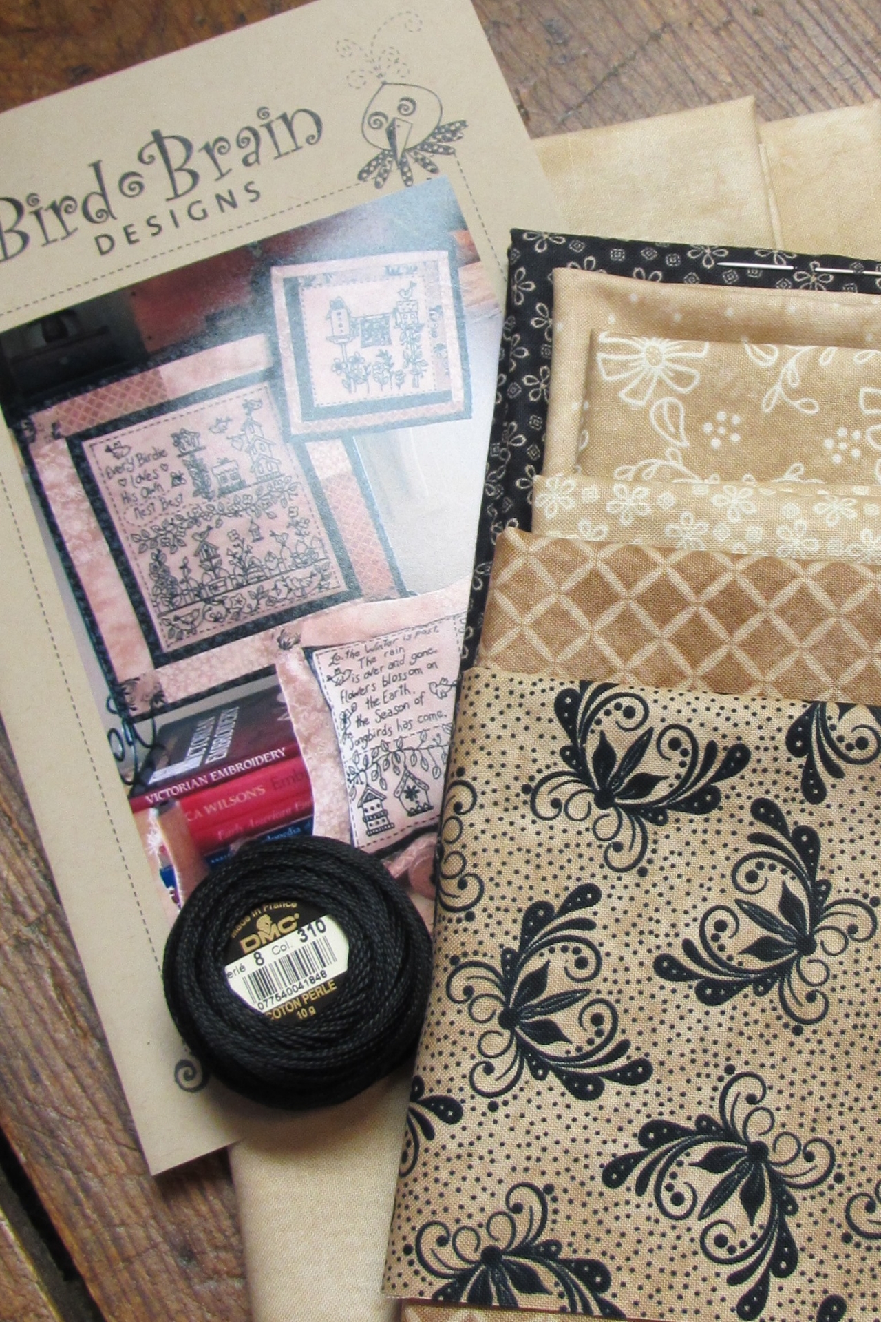 Every Birdie BlackWork - Hand Embroidery Complete Kit