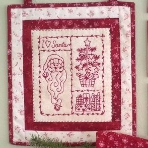 Santa is Coming - Machine Embroidery Pattern - Download