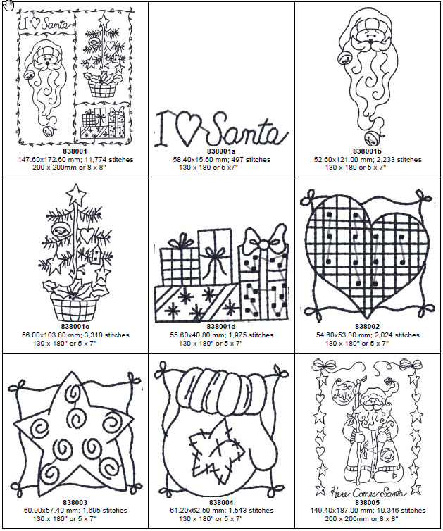 Santa is Coming - Machine Embroidery Pattern - Shipped