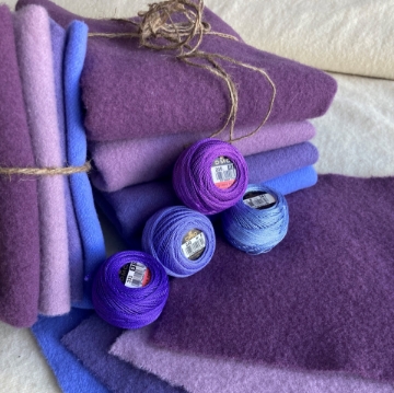 Pre-Felted Lavender Wool