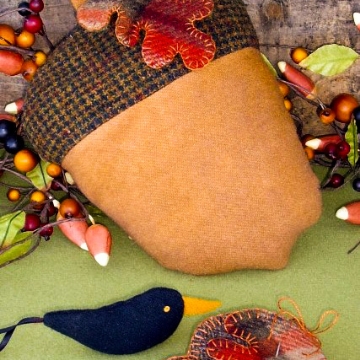 Wool Applique Designs, Patterns and Kits for Penny Rugs