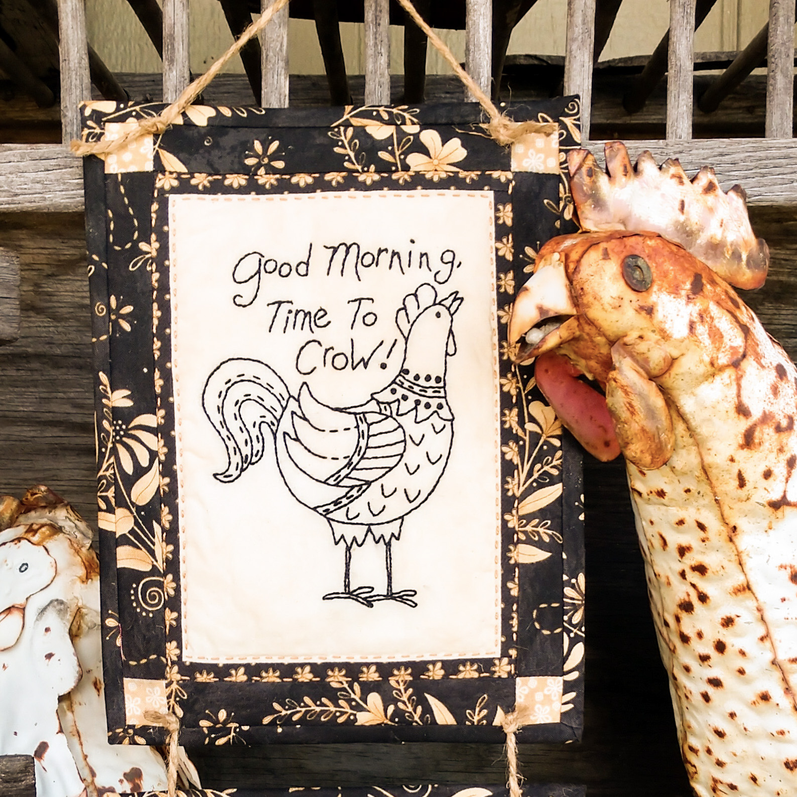 Feathered Farmyard Friends - Machine Embroidery Pattern - Shipped