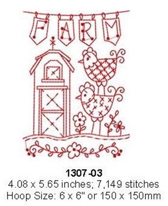 Homestead Farm - Machine Embroidery Pattern - Download