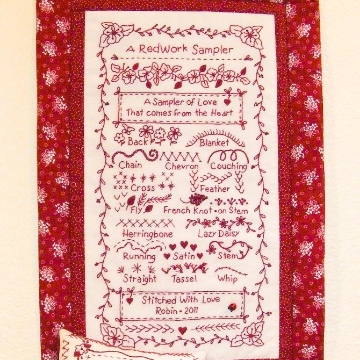 Unique and Creative RedWork Designs, RedWork Patterns and Embroidery Kits