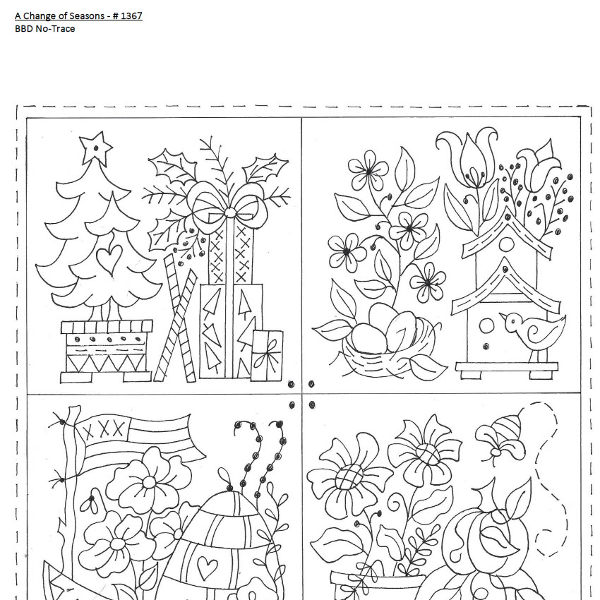 A Change of Seasons - Hand Embroidery Pattern - Download