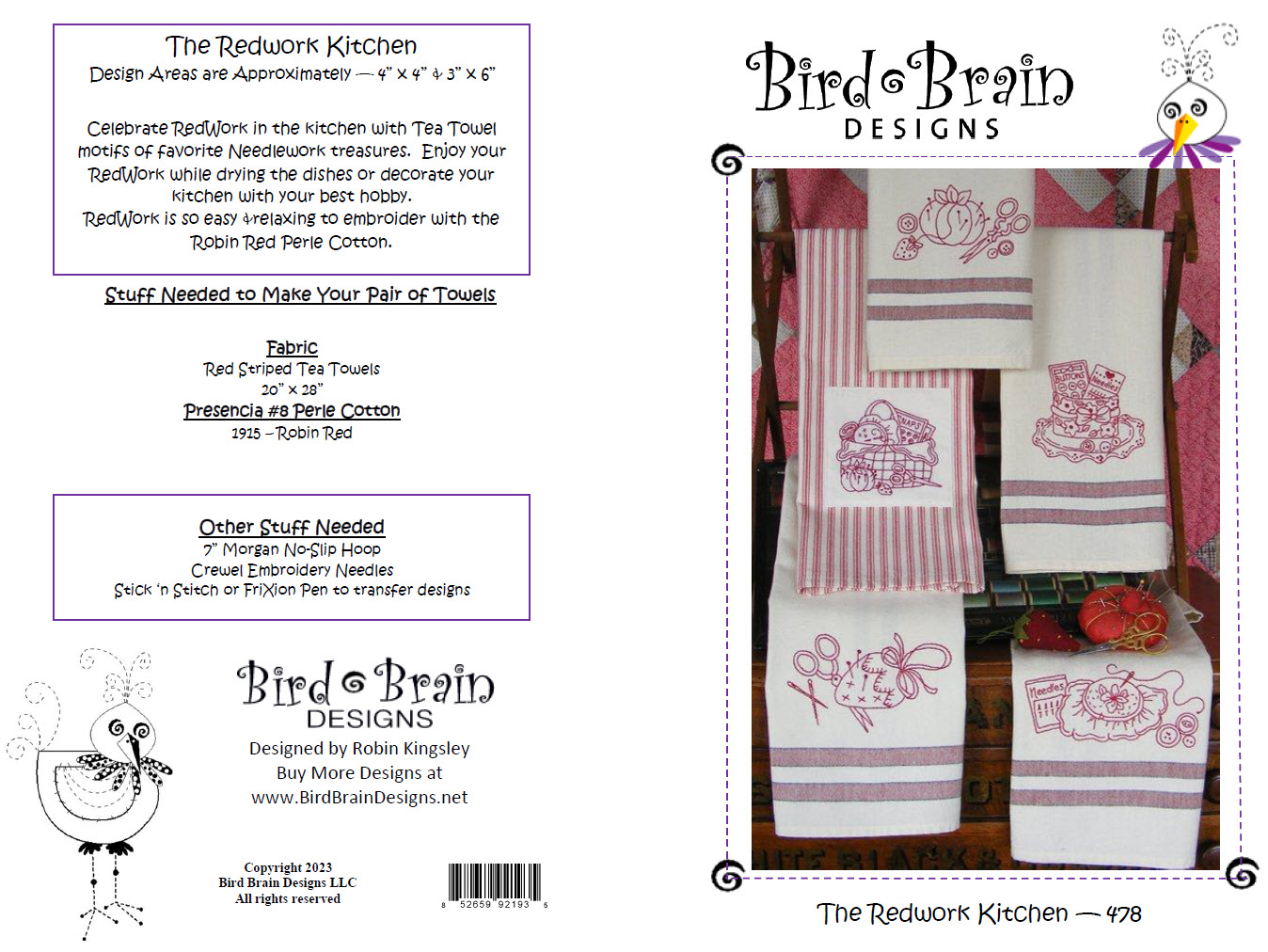 The RedWork Kitchen - Hand Embroidery Pattern - Download