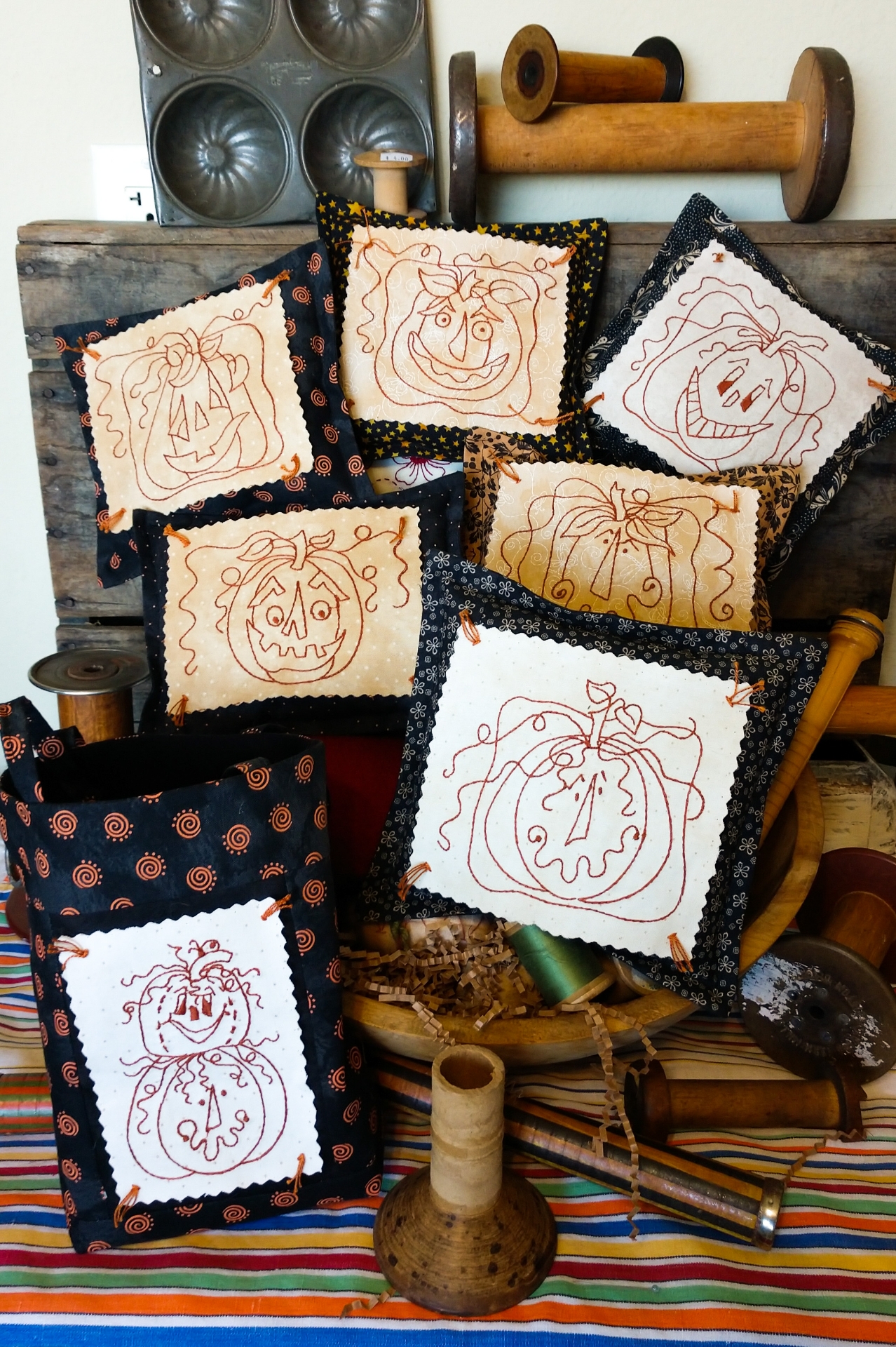 Pumpkin Patch Stitchery - Machine Embroidery Pattern - Shipped