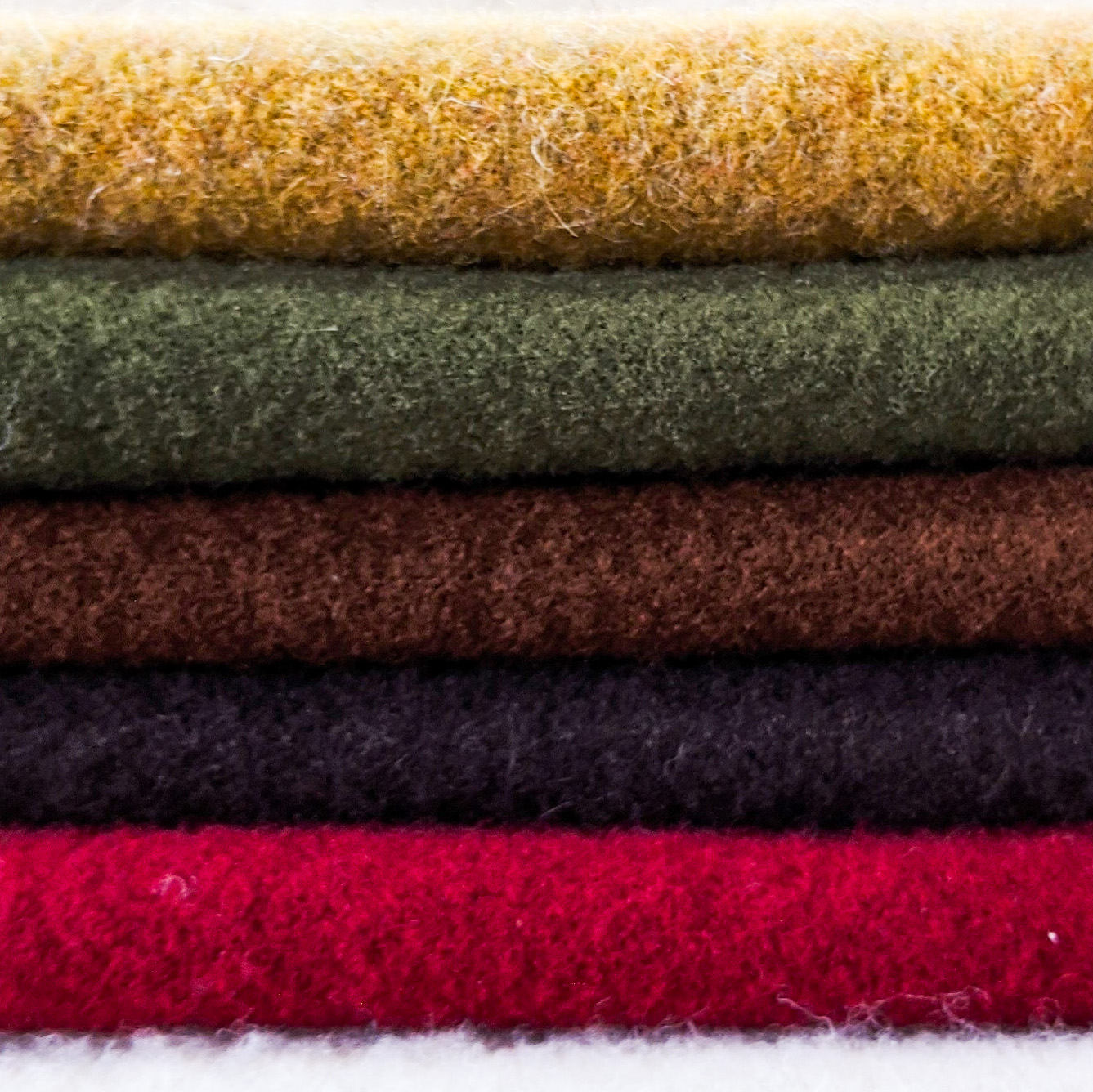 6 Warm Autumn Shades of Fat 1/8th Wool.